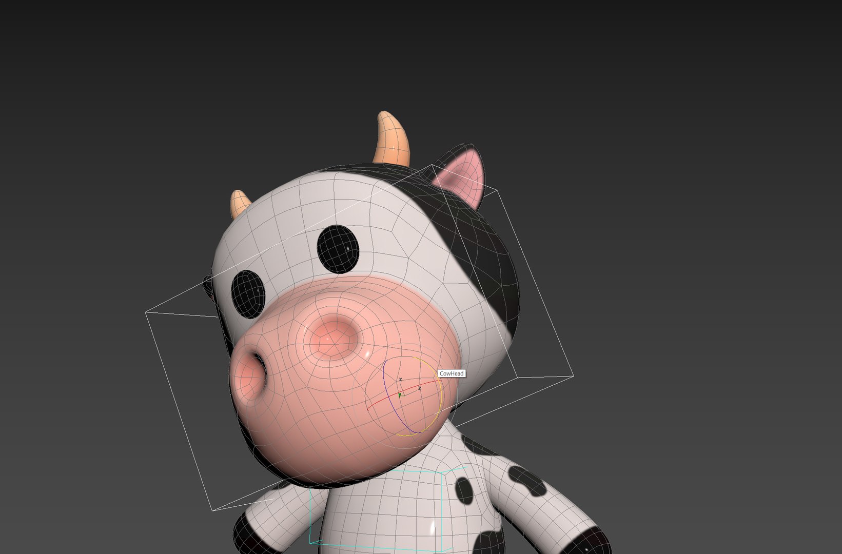 Character132 Rigged Cow model - TurboSquid 1760484