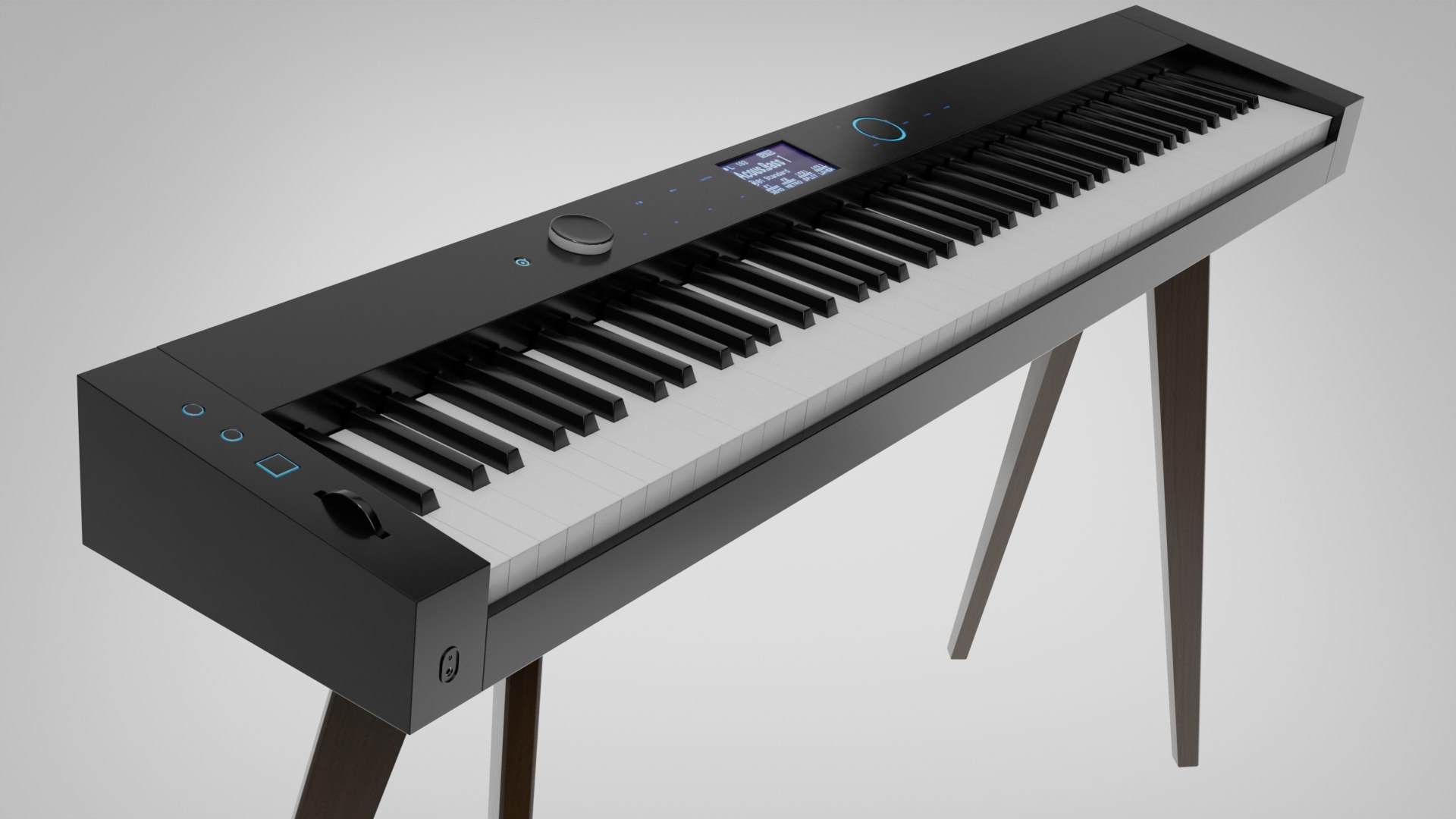 Electronic Piano Retro Style 3D Model - TurboSquid 1983116