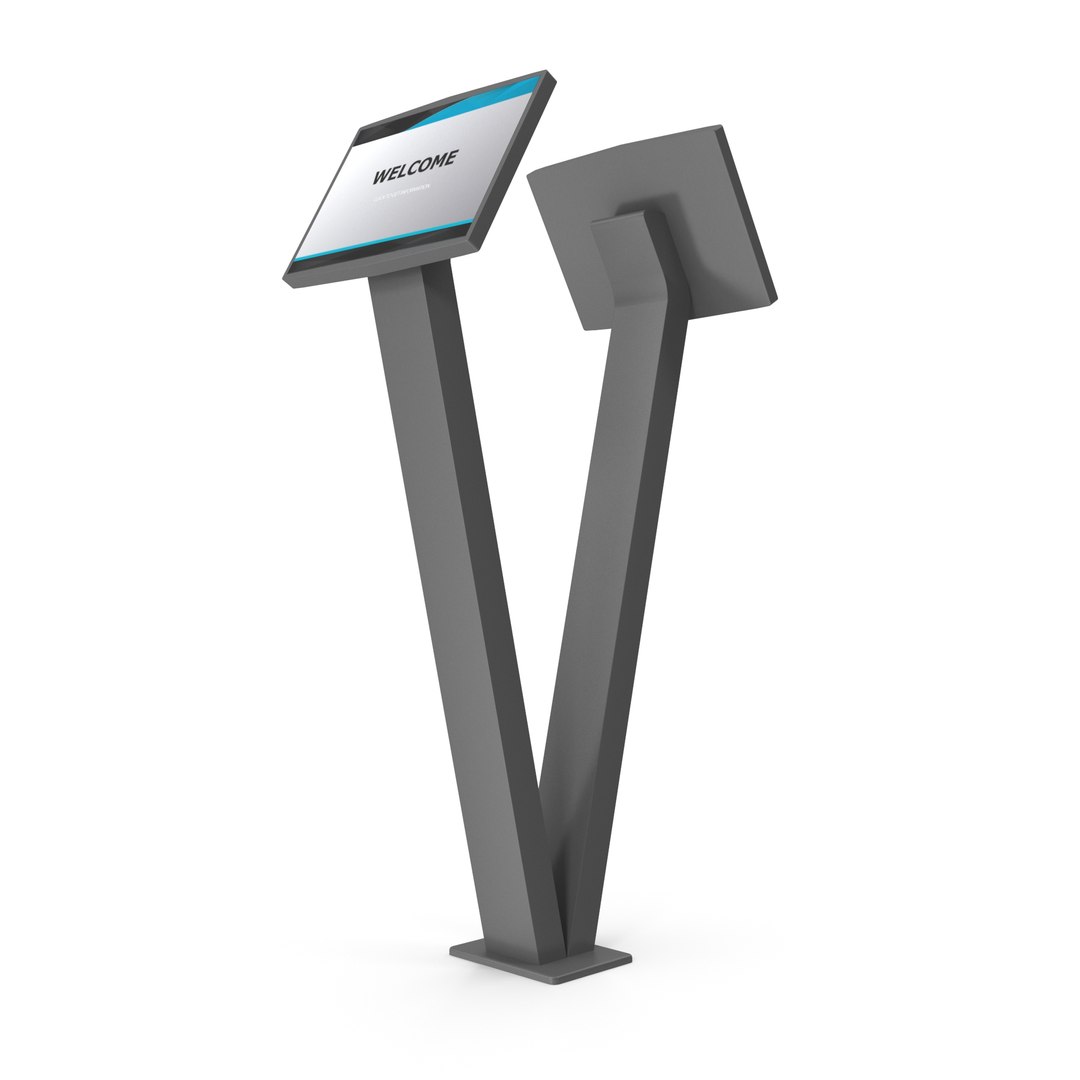 3D Sleek 3D Kiosk Model - TurboSquid 2164133