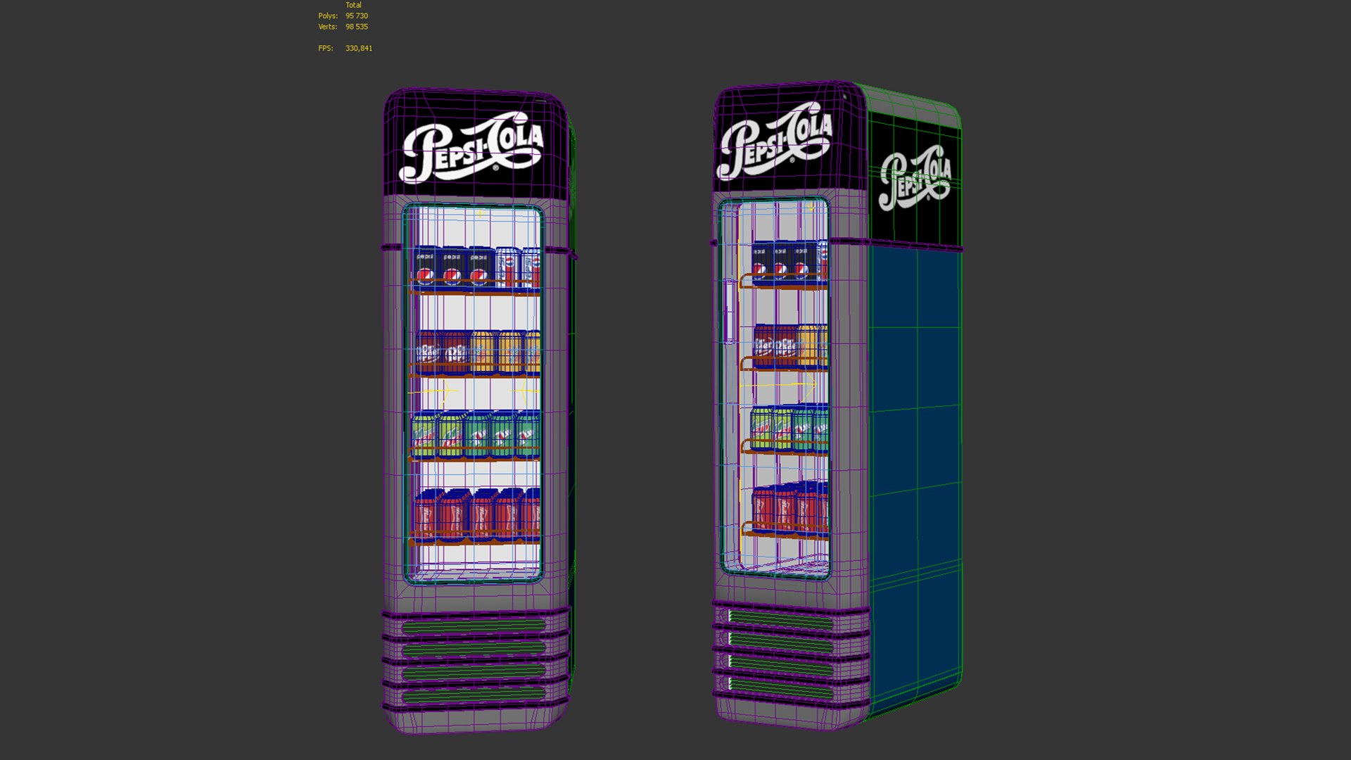 Fridge Retro Pepsi Cola Model - TurboSquid 1855929
