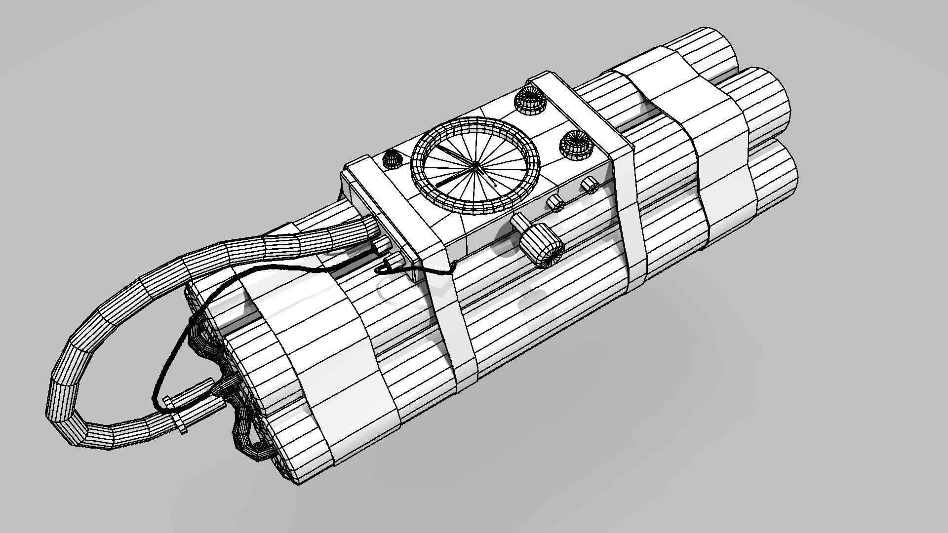 Timed Dynamite Bomb 3D Model - TurboSquid 2198044
