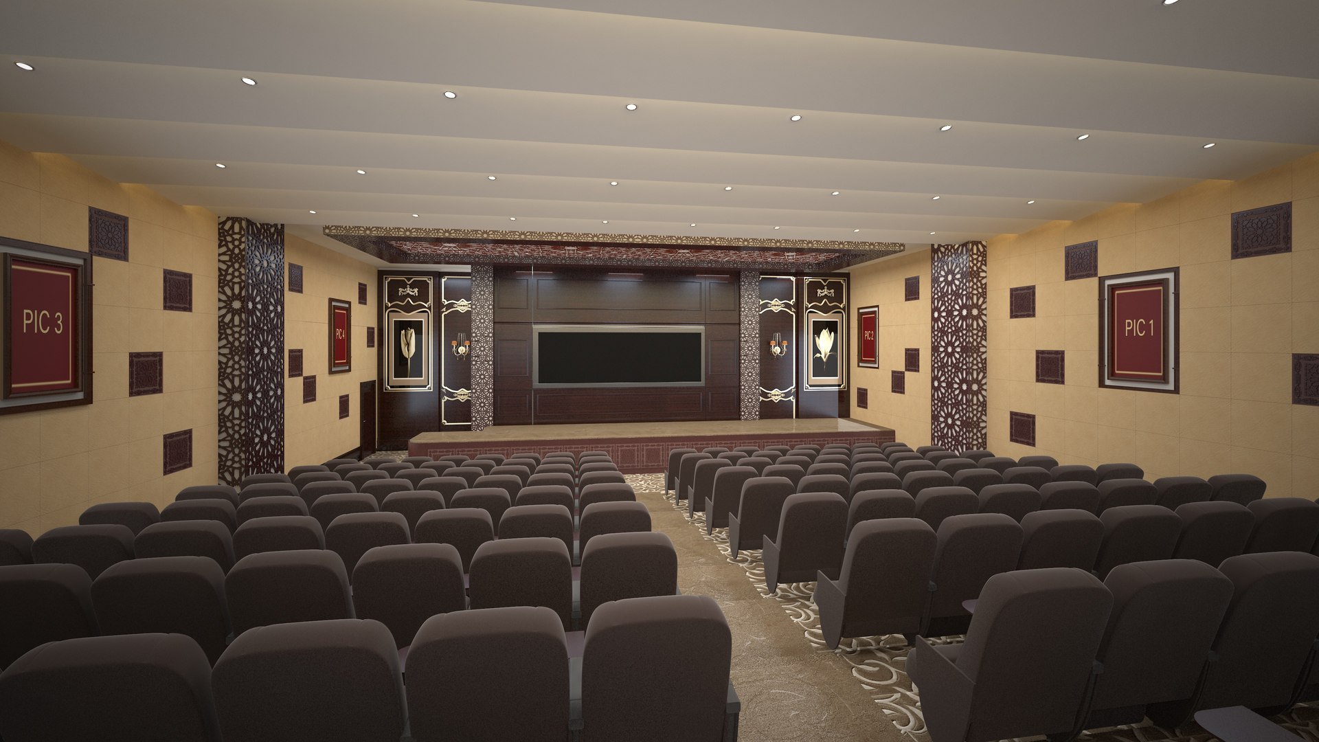 Theater 3D Model Model - TurboSquid 1894071