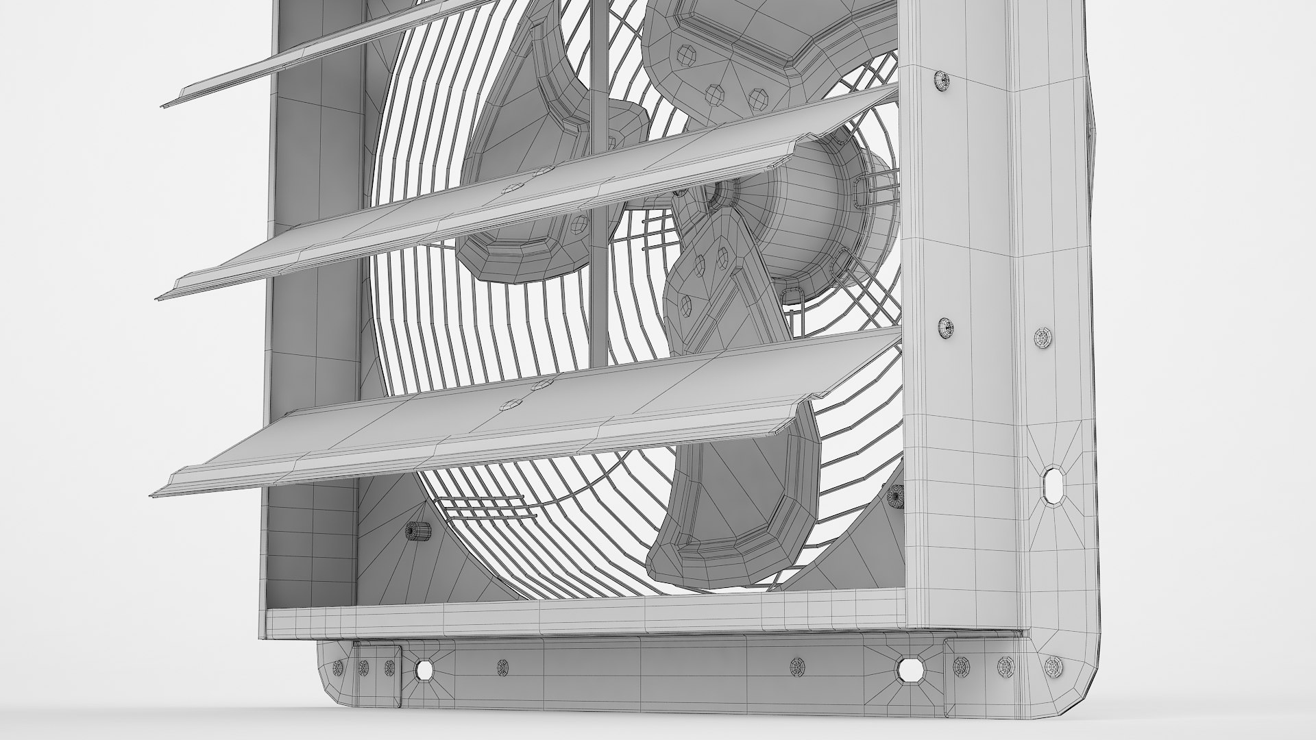 Shutter Exhaust Fan 02 Model - TurboSquid 2407633