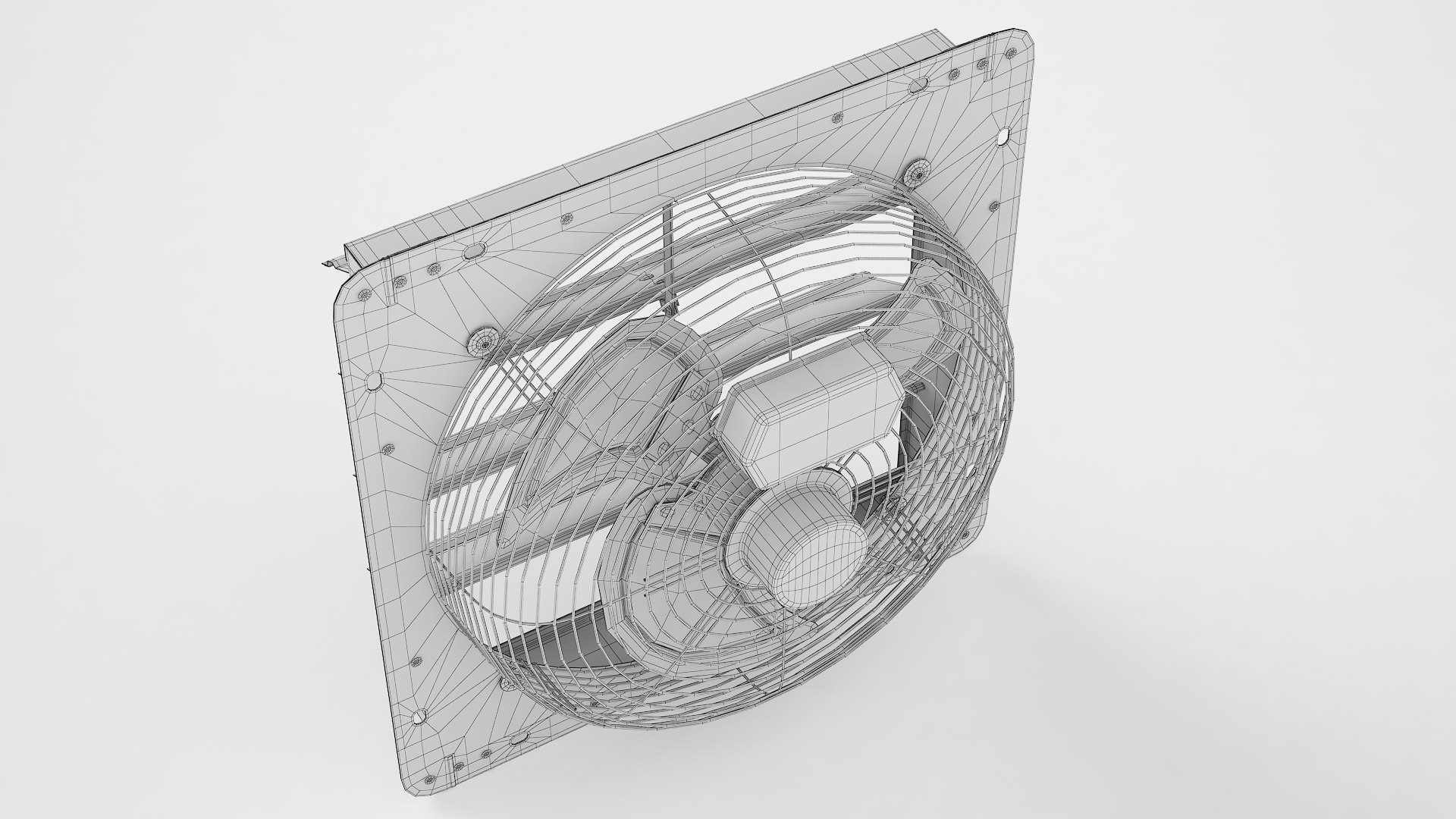 Shutter Exhaust Fan 02 Model - TurboSquid 2407633