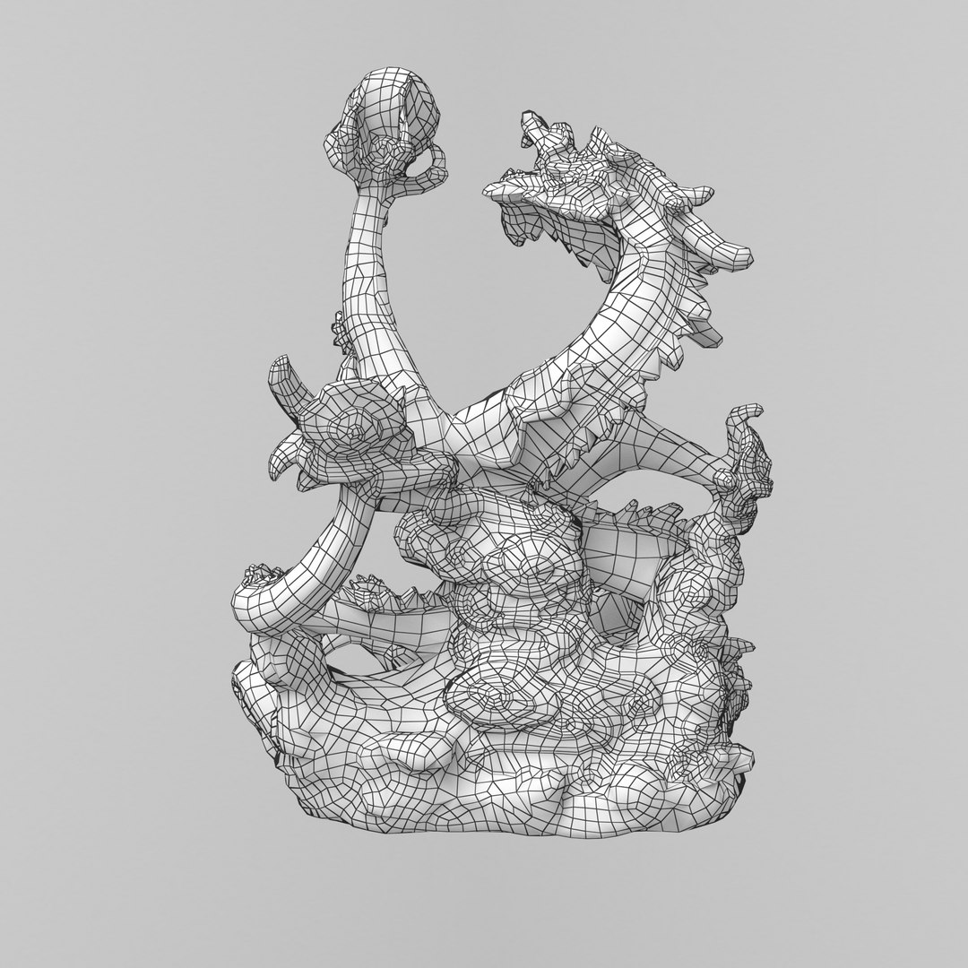 3D Corroded Dragon With Pearl 3D Model Model - TurboSquid 1893733