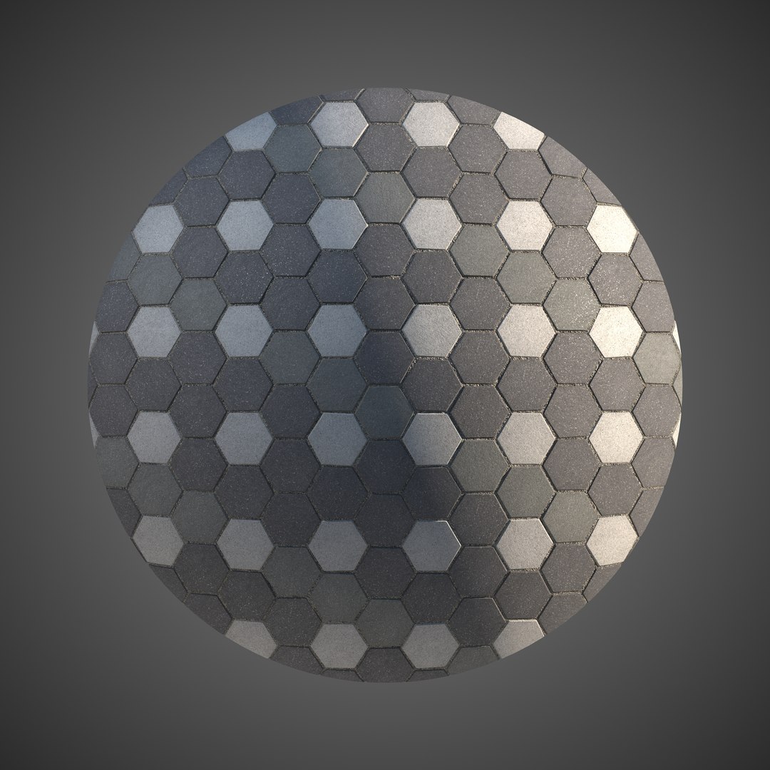 8K Large Area Hex Pavement 01 - 3 Variations 3D Model - TurboSquid 1923924