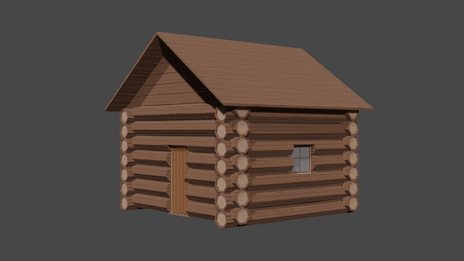 Free Log House - Low Poly V1 3D model - TurboSquid 2070841