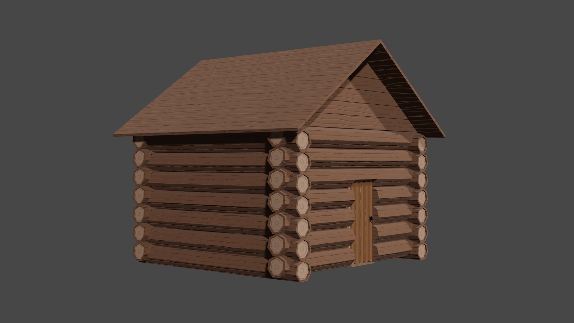 Free Log House - Low Poly V1 3D model - TurboSquid 2070841