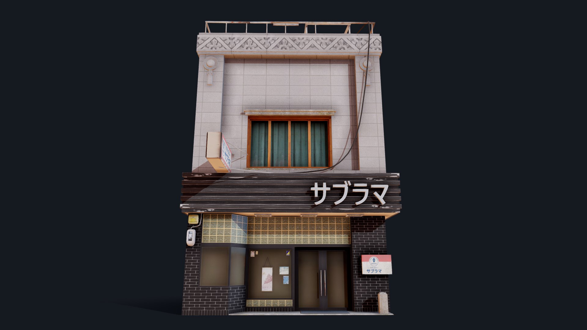 3D Japanese Style Shop Model - TurboSquid 1543607