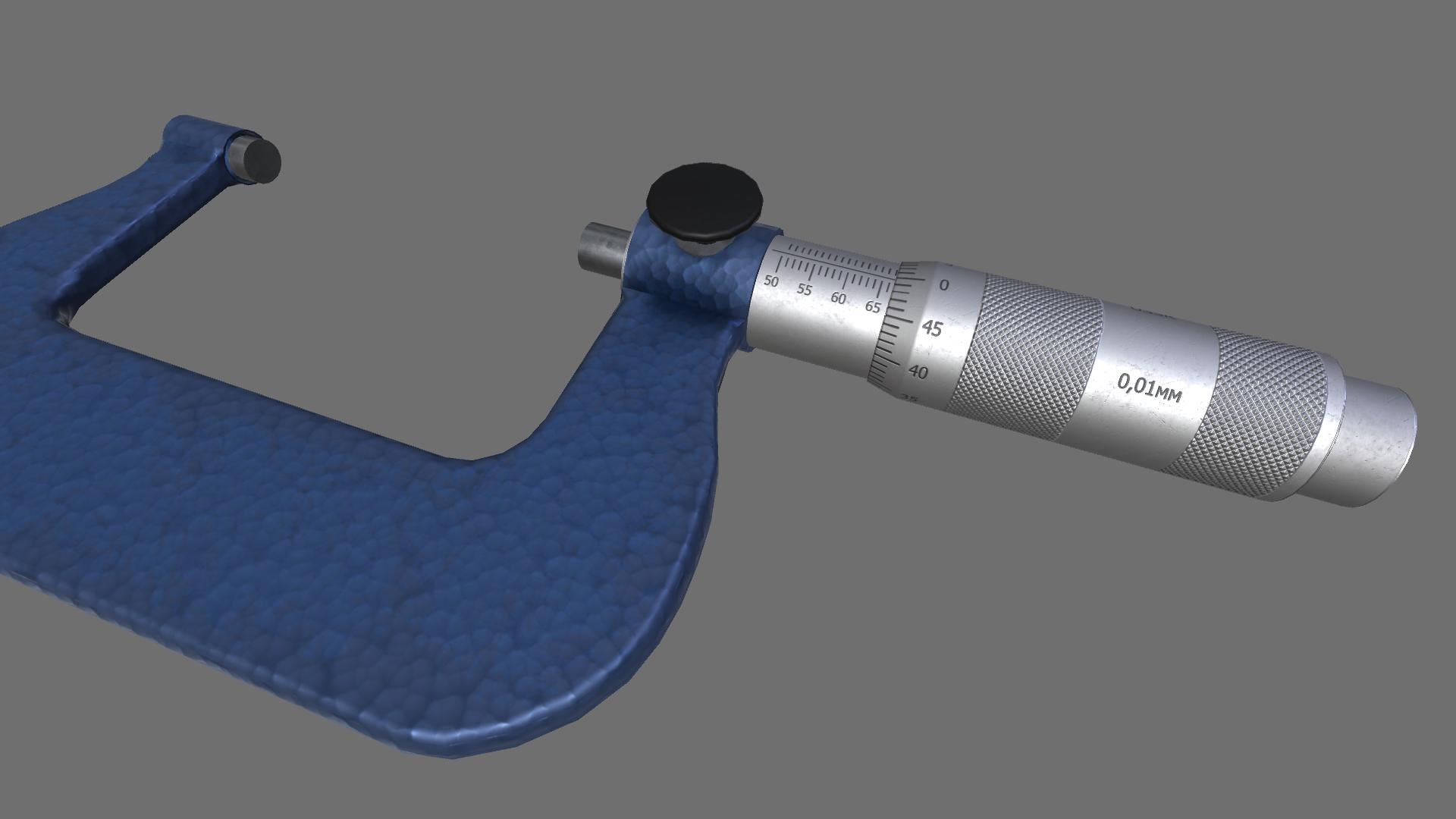 3D Model Micrometer 50-75mm - TurboSquid 1857766