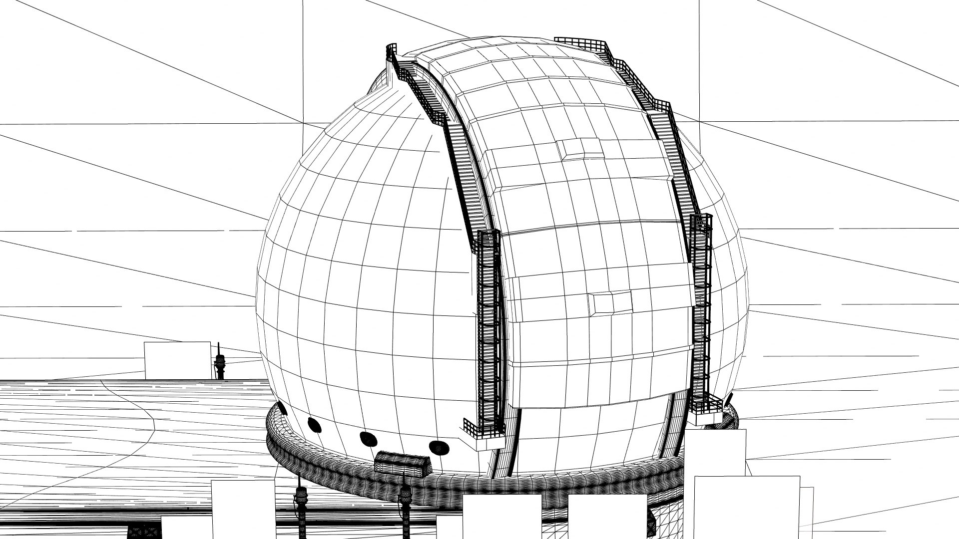Keck Telescope 3D Model - TurboSquid 1946134