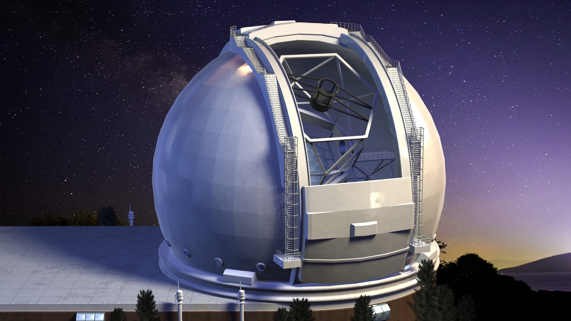 Keck Telescope 3D Model - TurboSquid 1946134