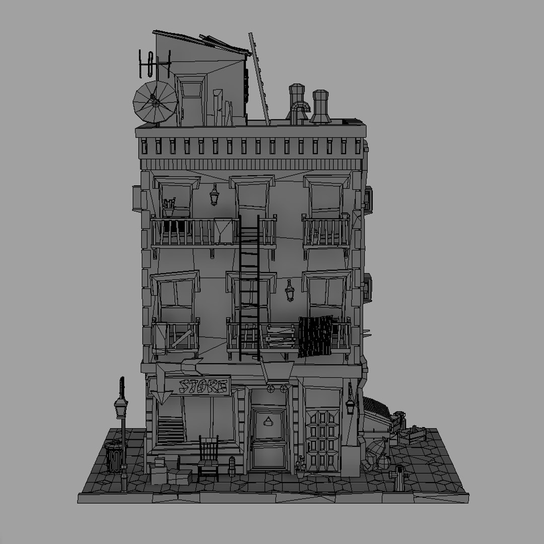 3D Low Poly Store 01 - TurboSquid 1987987