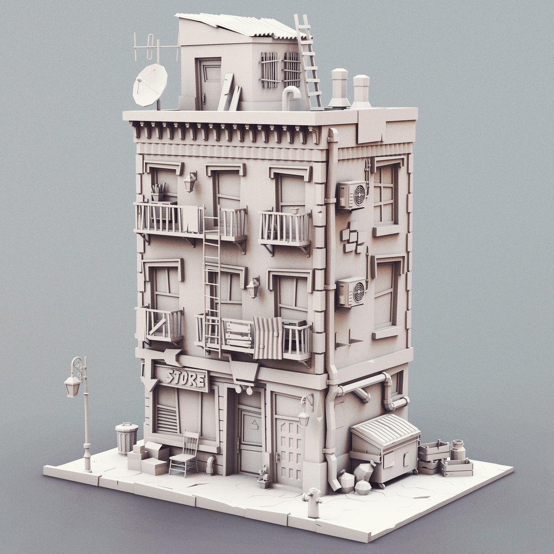 3D Low Poly Store 01 - TurboSquid 1987987