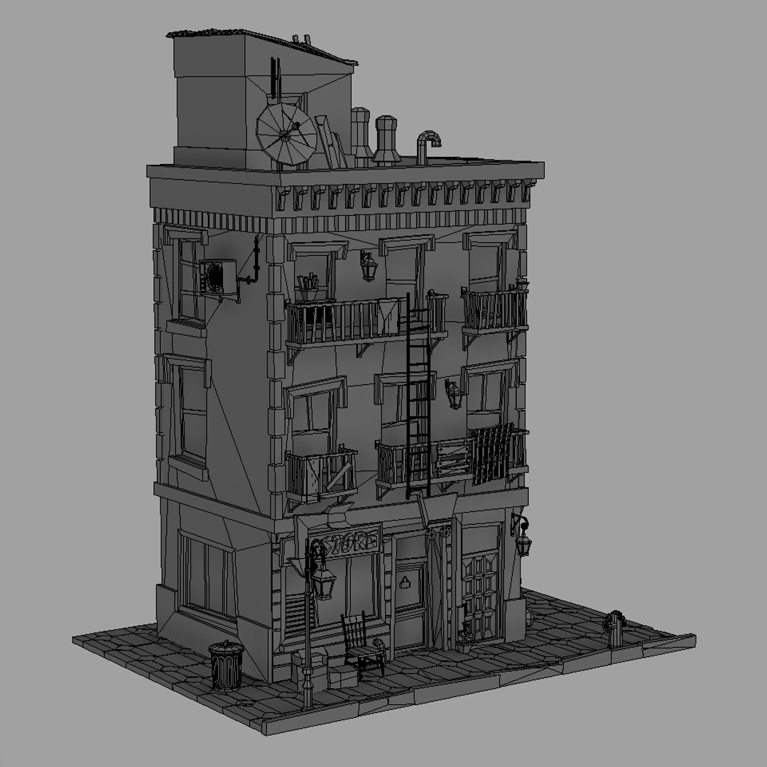 3D Low Poly Store 01 - TurboSquid 1987987