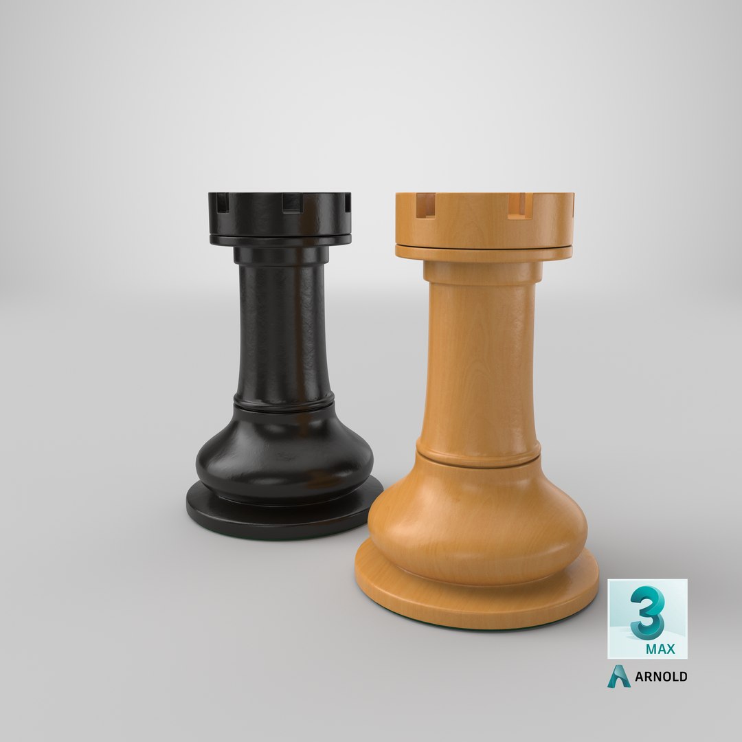 3D Chessmen Rook Model - TurboSquid 1612047