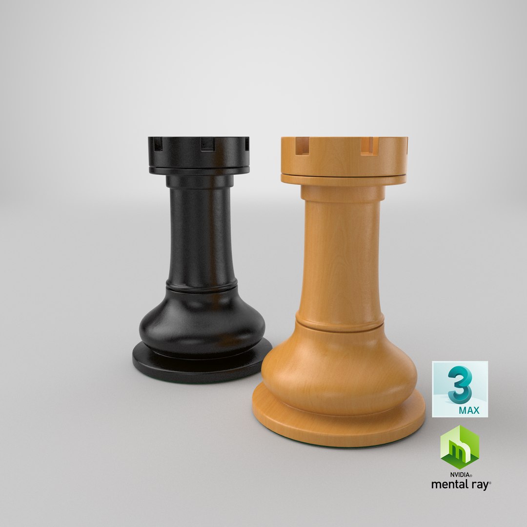 3D Chessmen Rook Model - TurboSquid 1612047