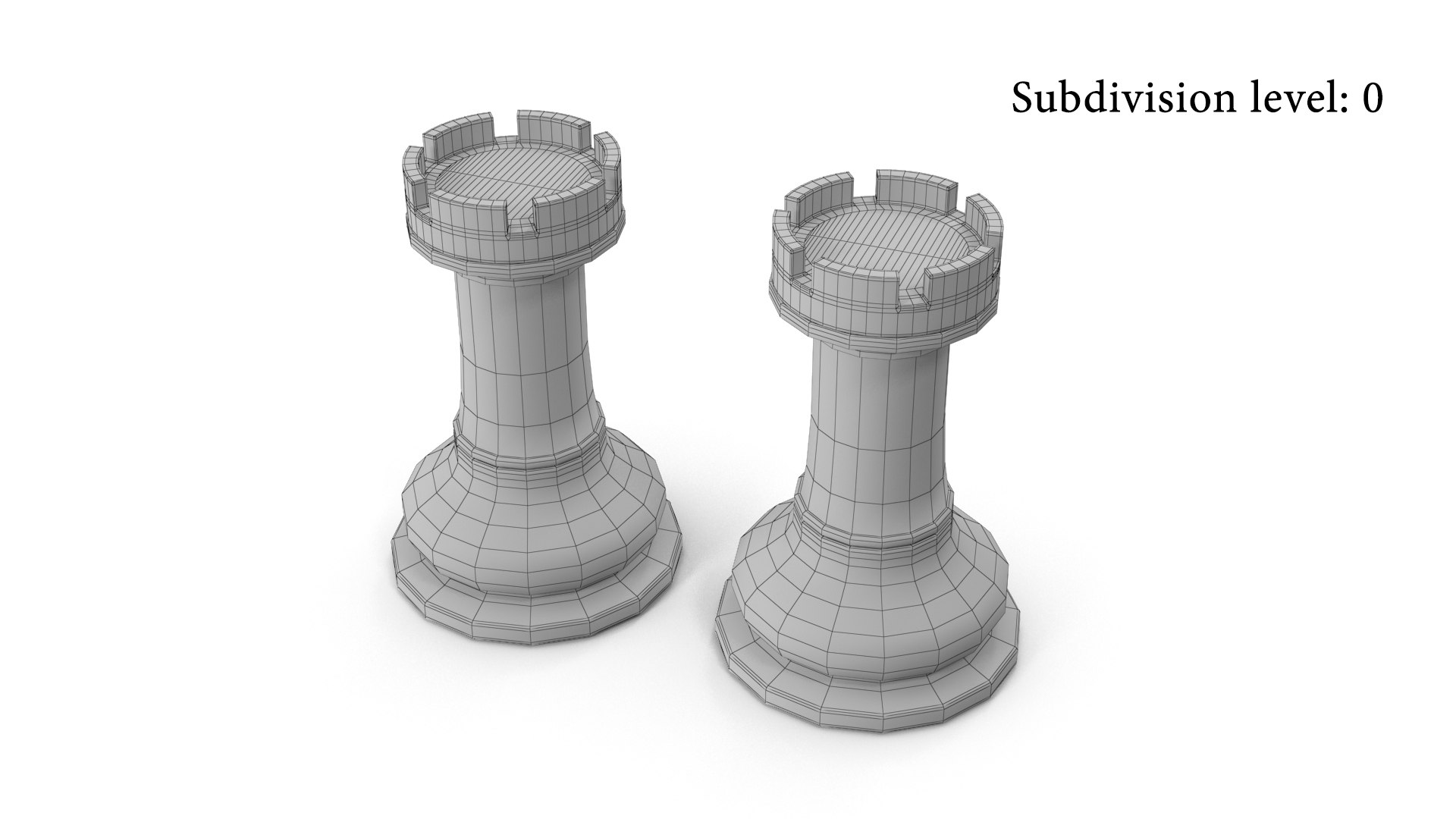 3D Chessmen Rook Model - TurboSquid 1612047