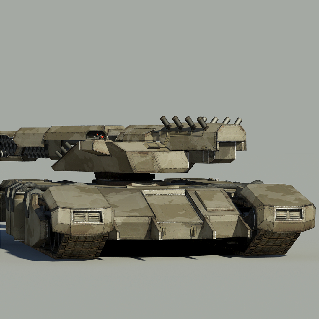 sci fi tank 3d max