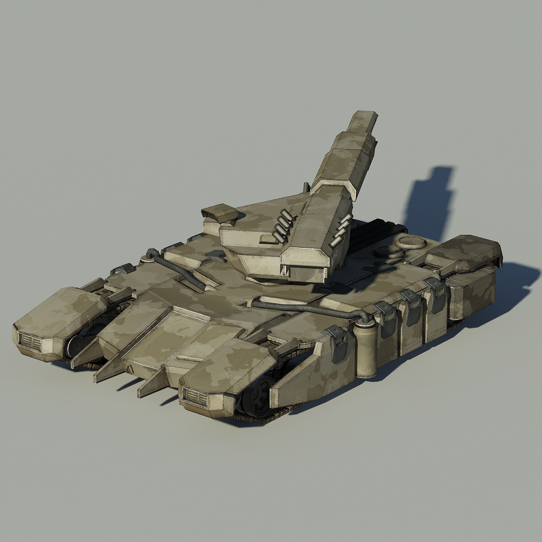 sci fi tank 3d max