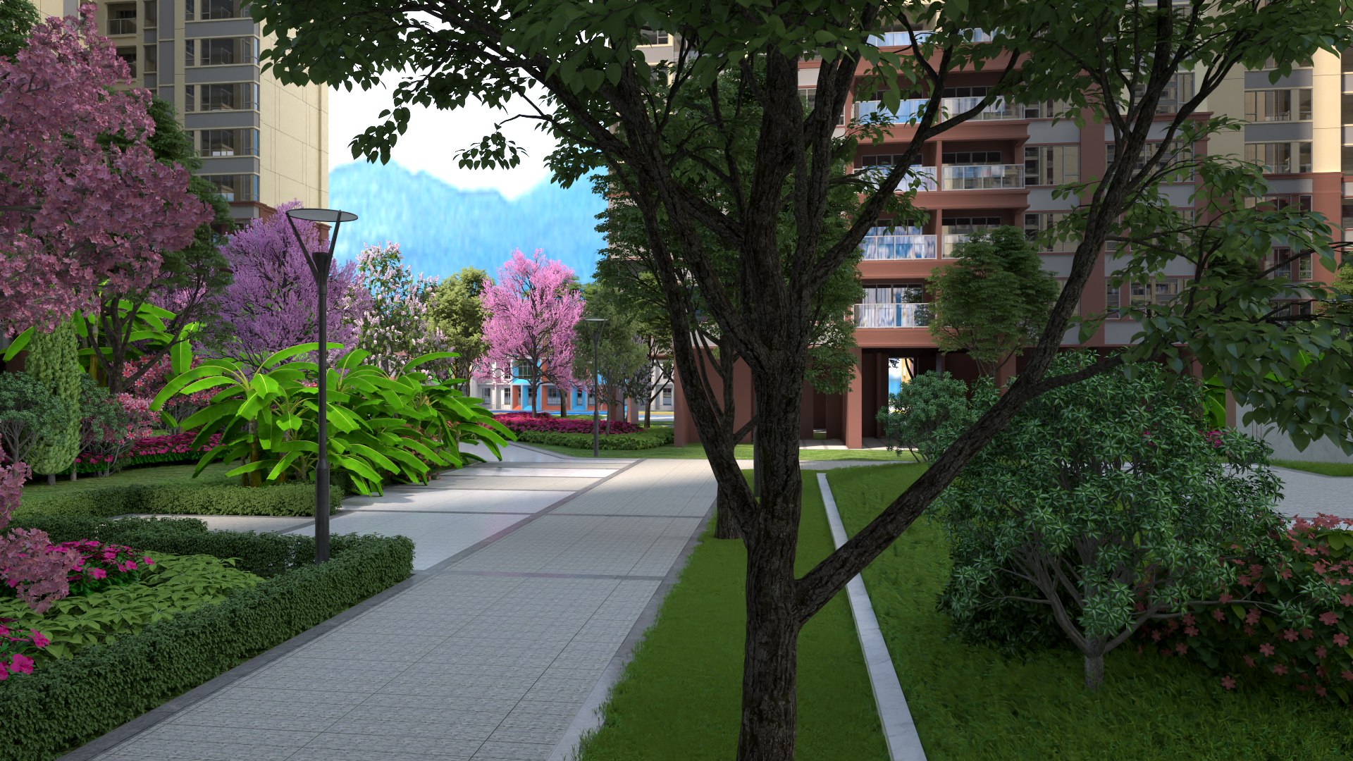 3D Landscape Animation In Gardens - TurboSquid 2255326