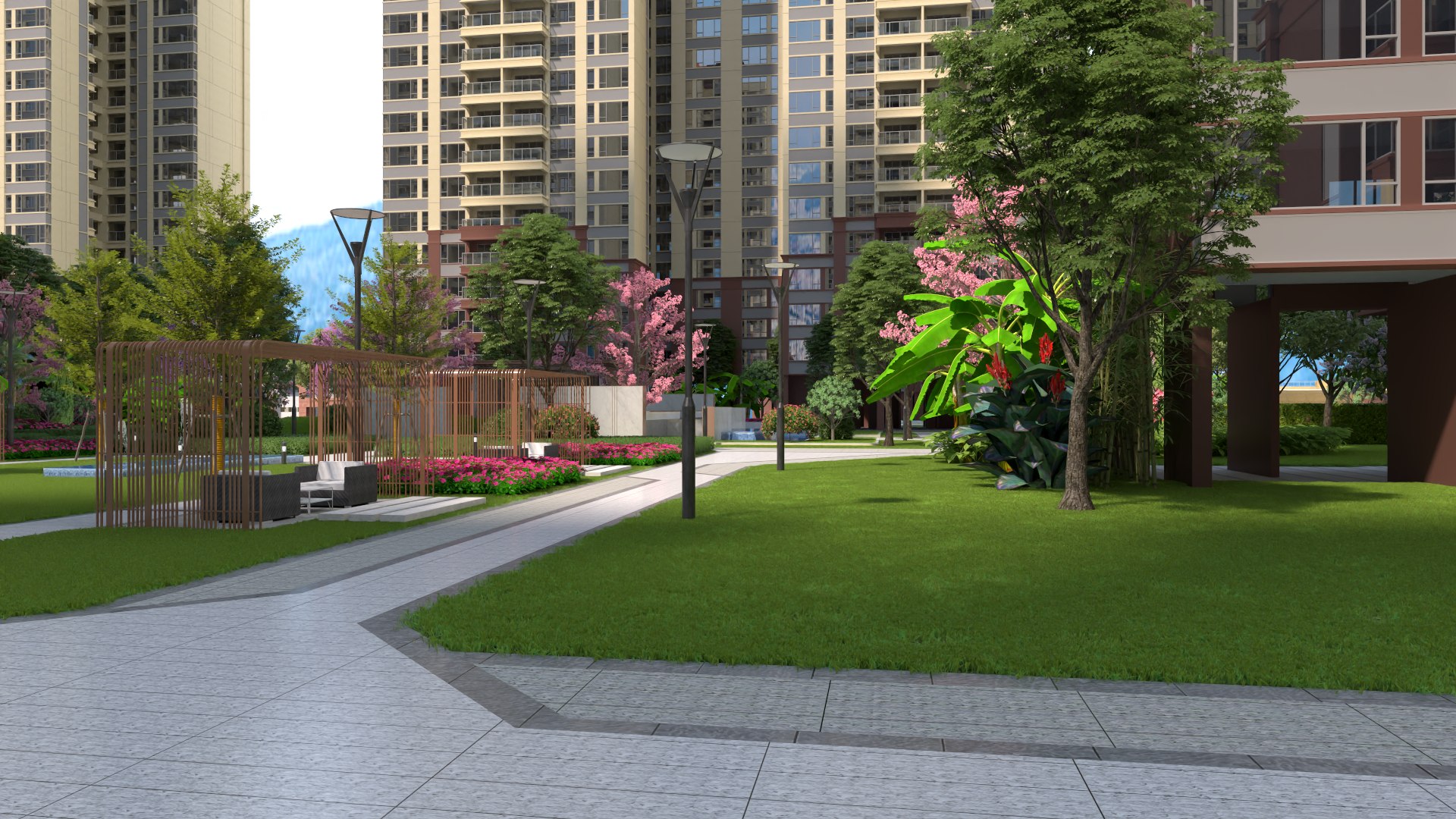 3D Landscape Animation In Gardens - TurboSquid 2255326