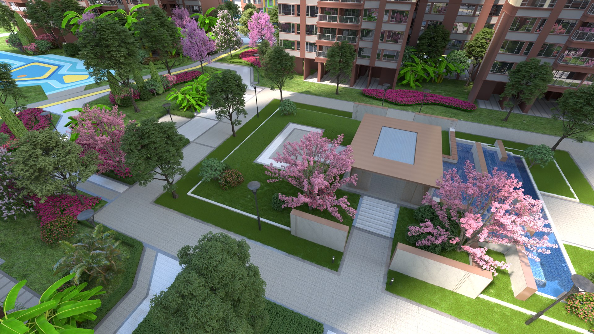 3D Landscape Animation In Gardens - TurboSquid 2255326