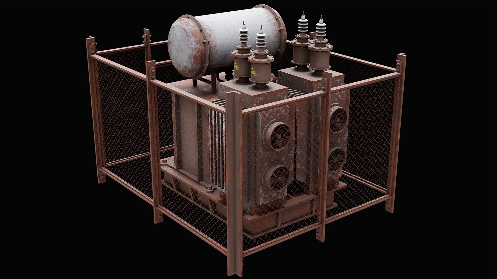 3D Old Rusty Transformer Model - TurboSquid 2112104