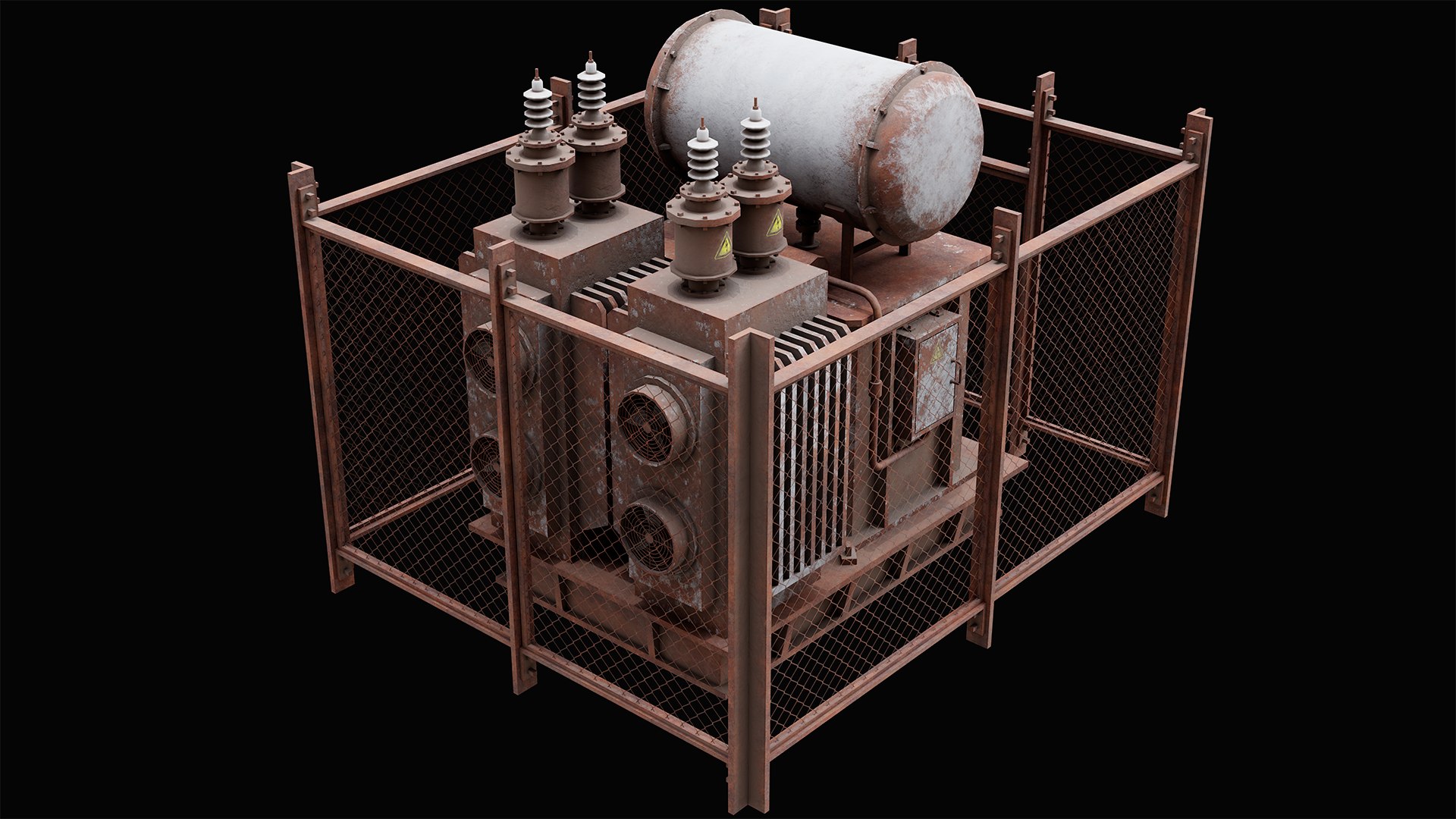 3D Old Rusty Transformer Model - TurboSquid 2112104