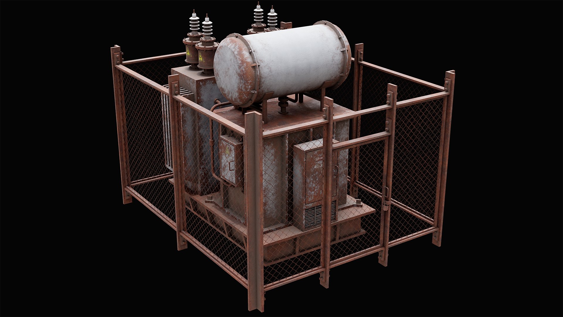 3D Old Rusty Transformer Model - TurboSquid 2112104