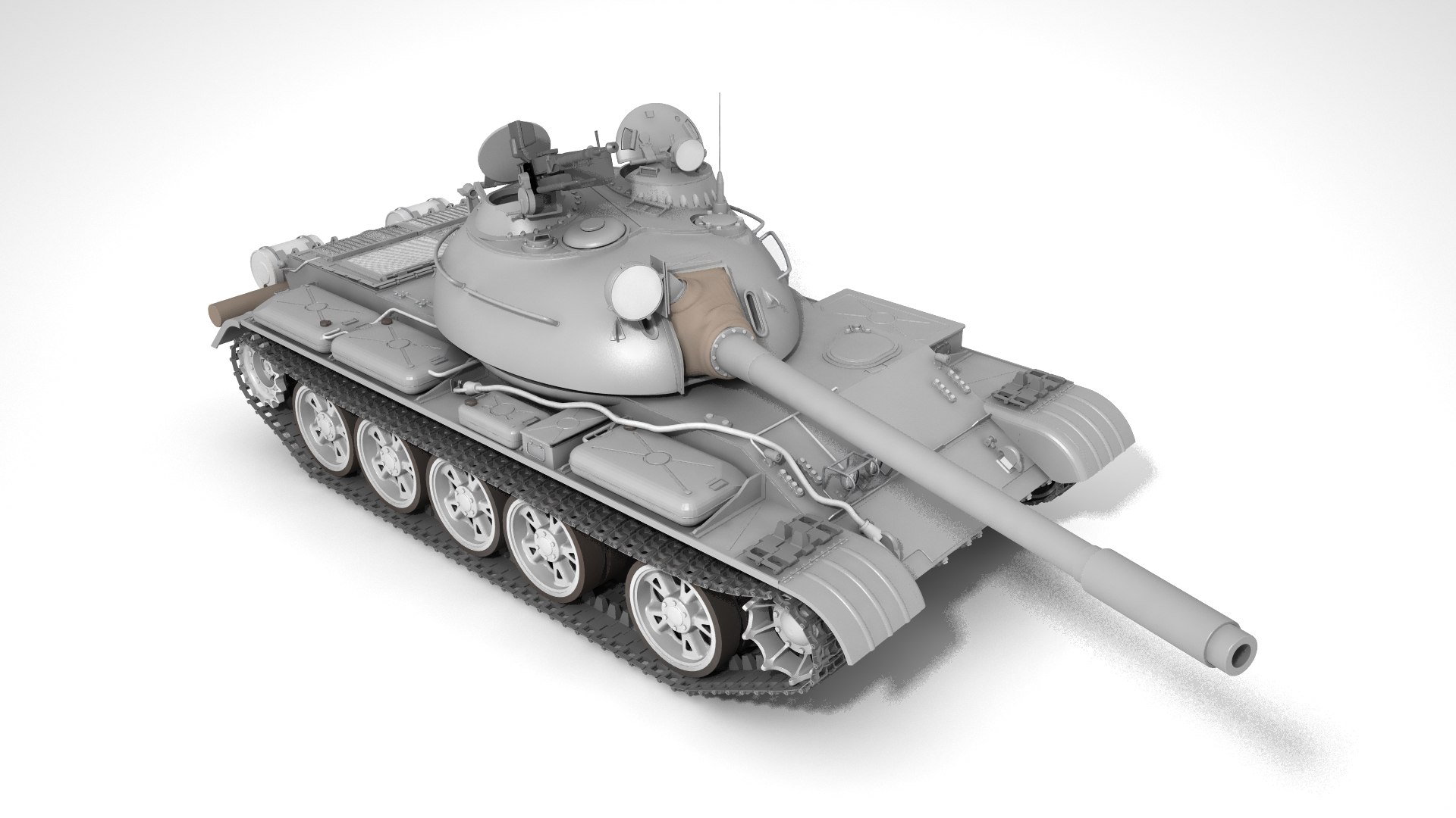 3D T-54B Soviet Tank - TurboSquid 1716317