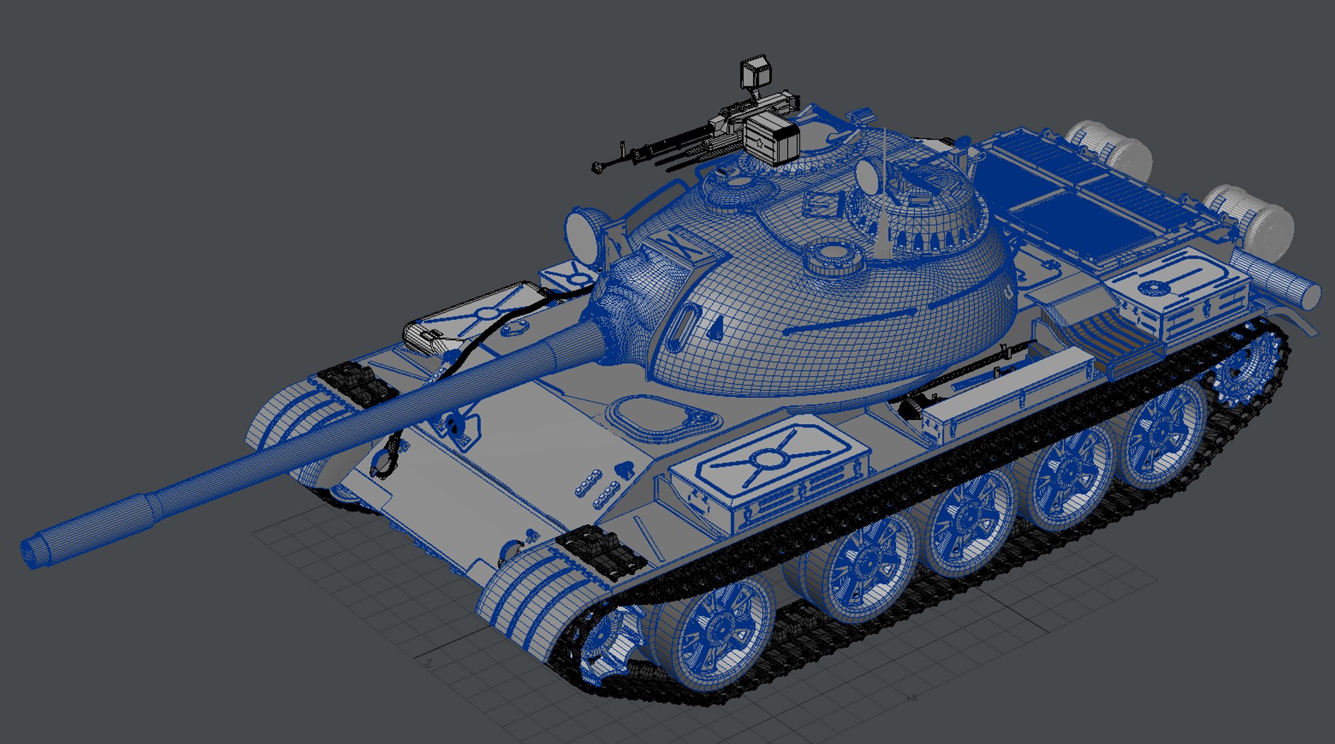 3D T-54B Soviet Tank - TurboSquid 1716317