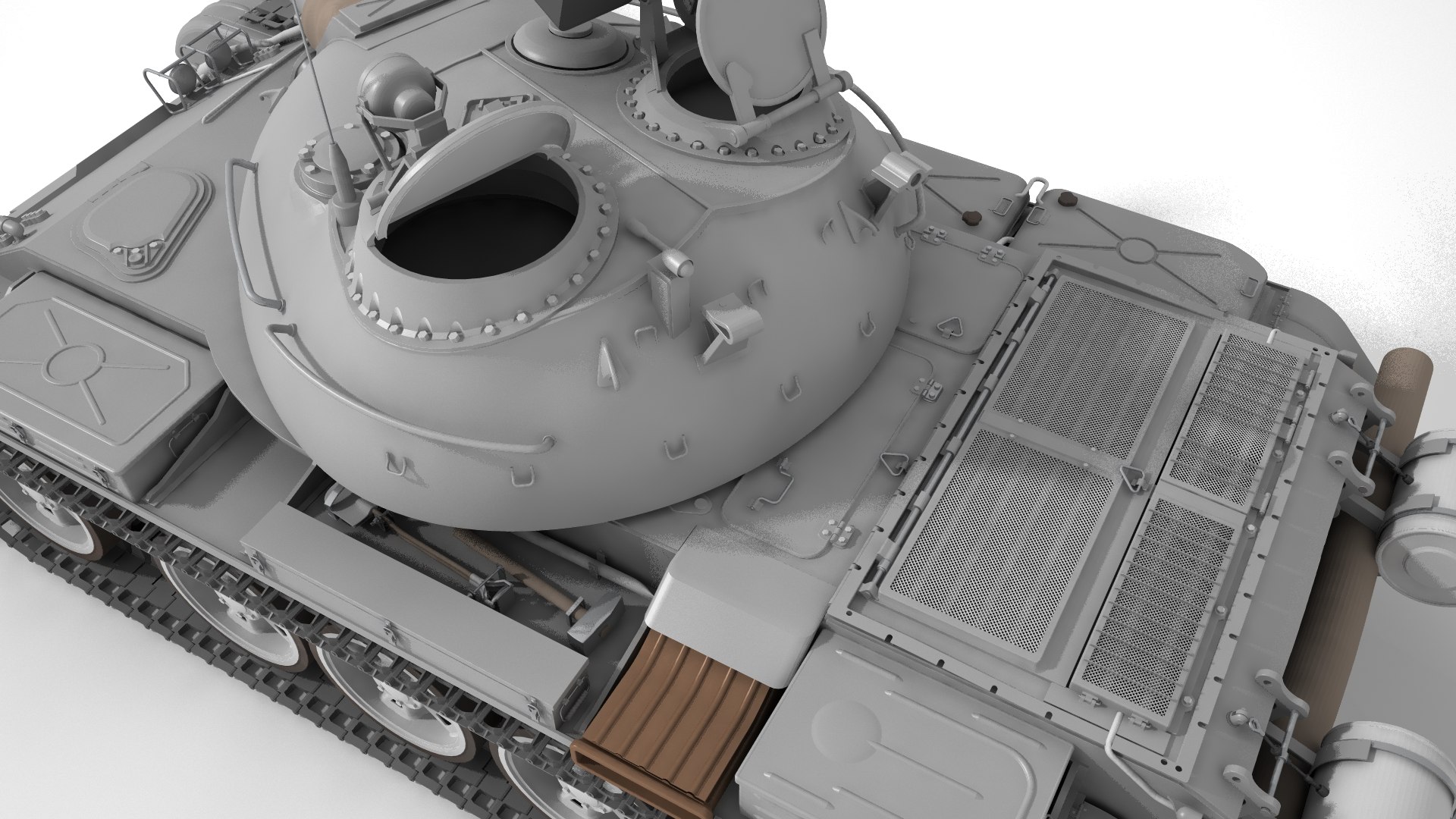 3D T-54B Soviet Tank - TurboSquid 1716317