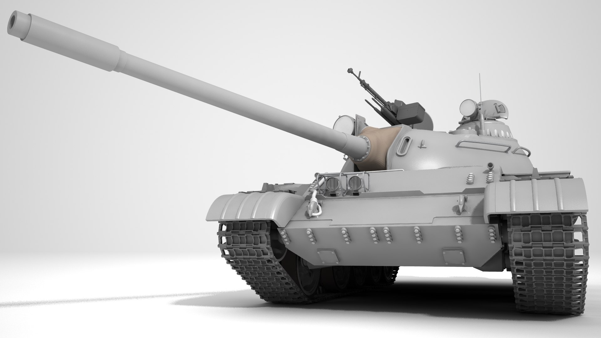 3D T-54B Soviet Tank - TurboSquid 1716317