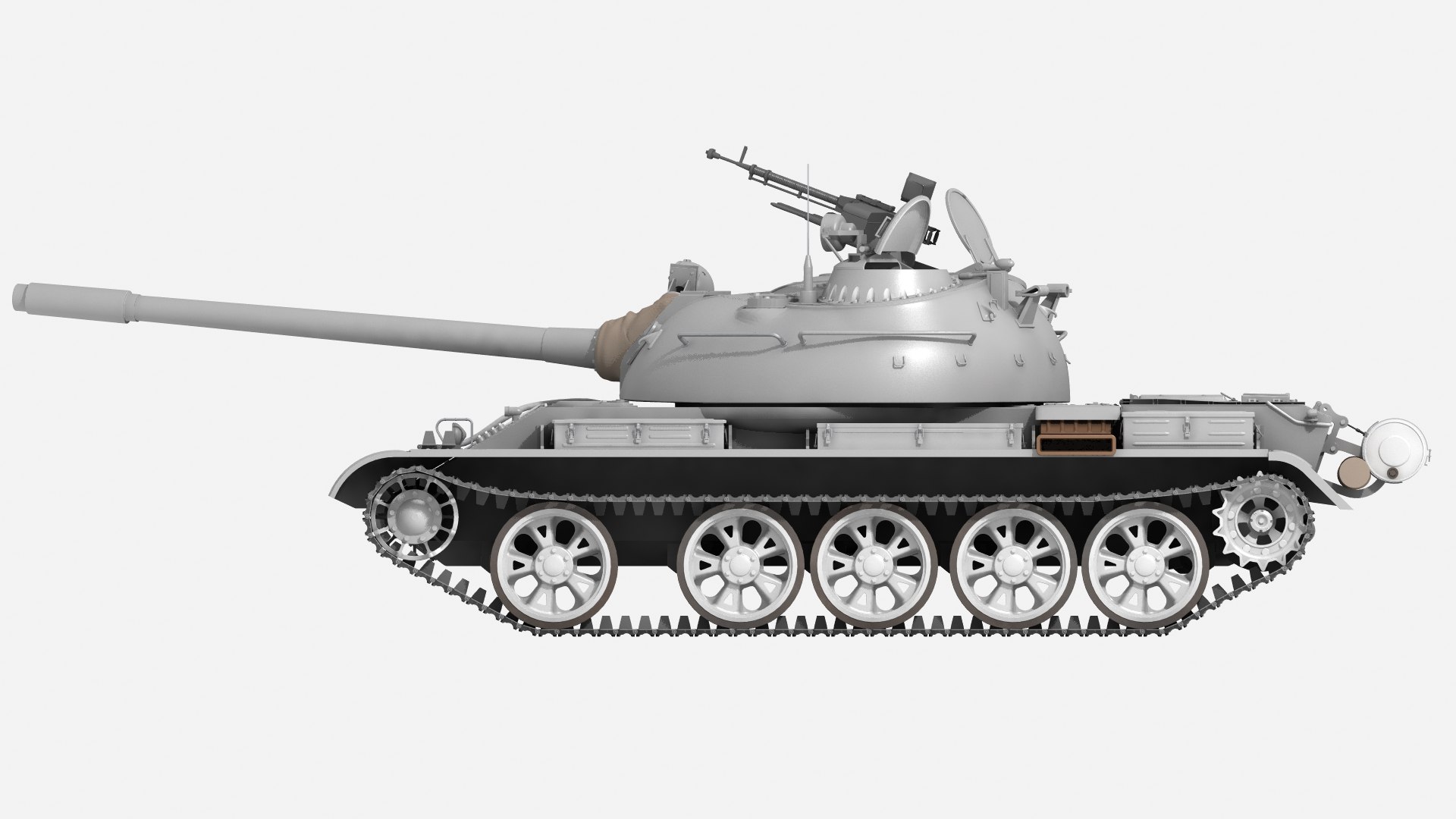 3D T-54B Soviet Tank - TurboSquid 1716317