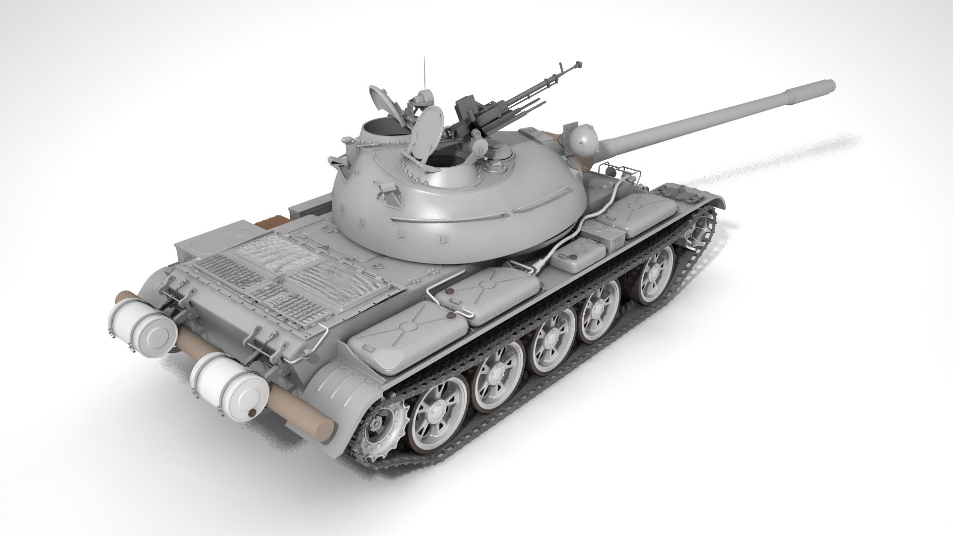 3D T-54B Soviet Tank - TurboSquid 1716317