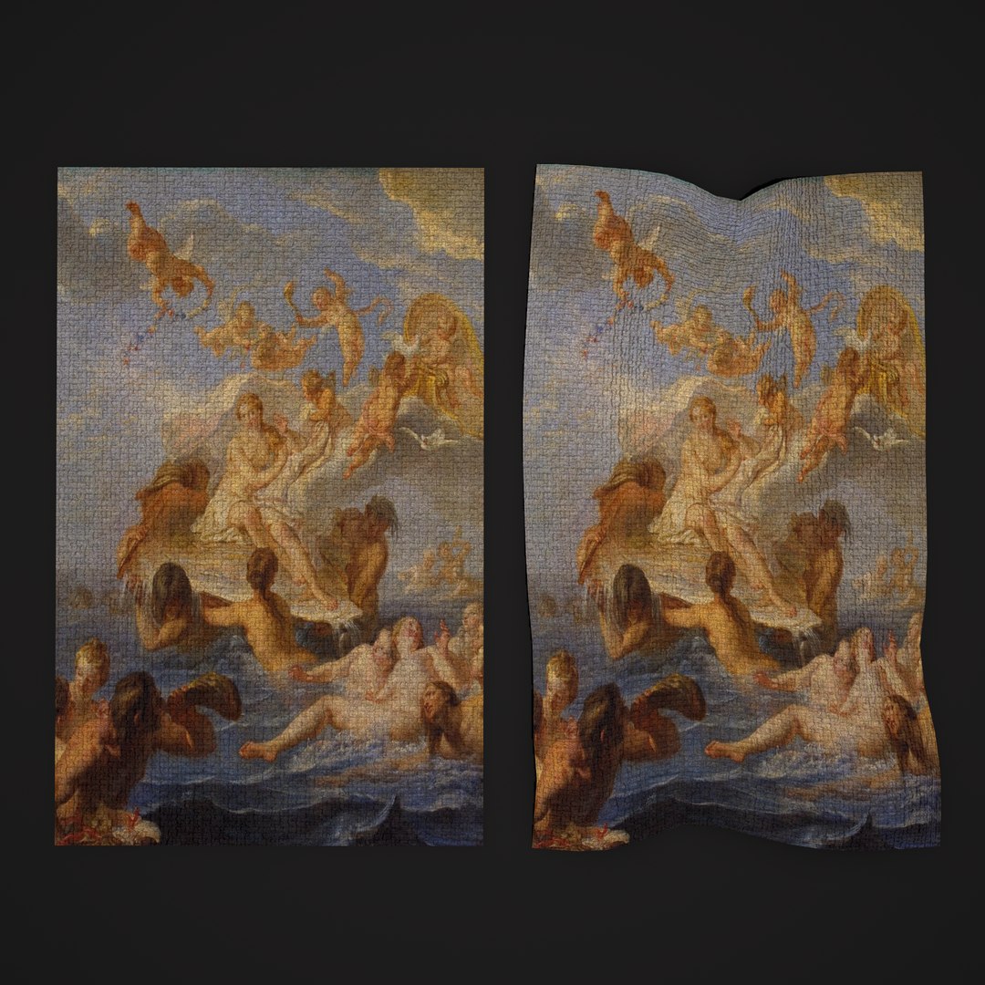 Medieval Classic Ocean Scene Tapestry 3D Model - TurboSquid 1872617