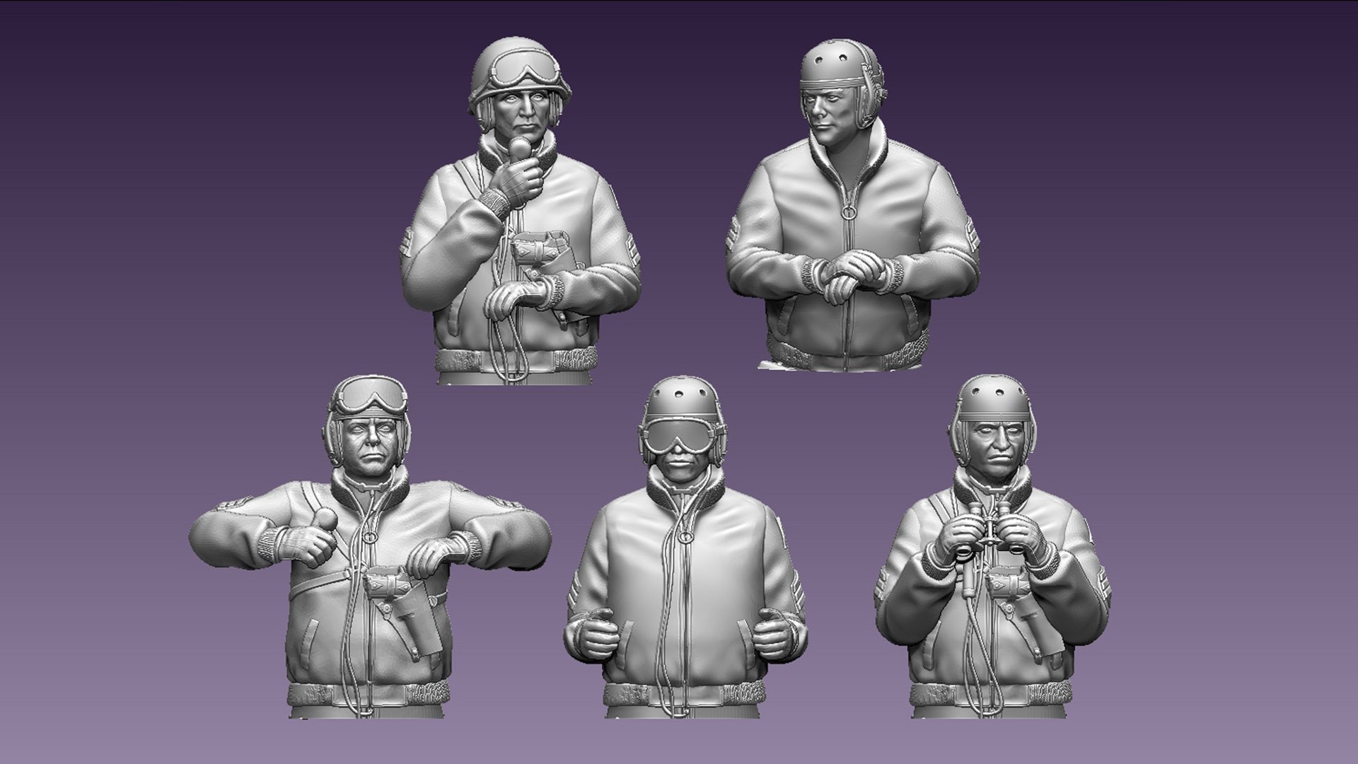 Usa Tank Crew Ww2 3D Model - TurboSquid 1766274