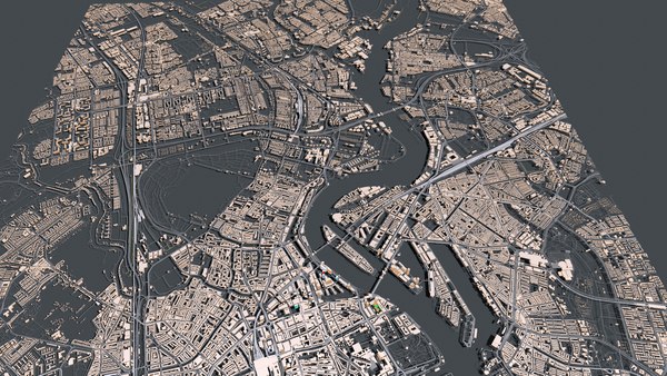 Cityscape Rotterdam Holland model - TurboSquid 1754724