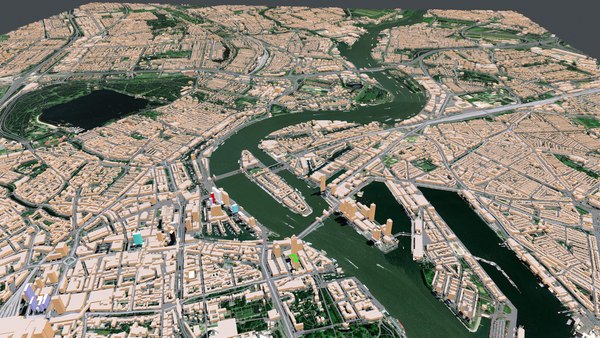 Cityscape Rotterdam Holland model - TurboSquid 1754724