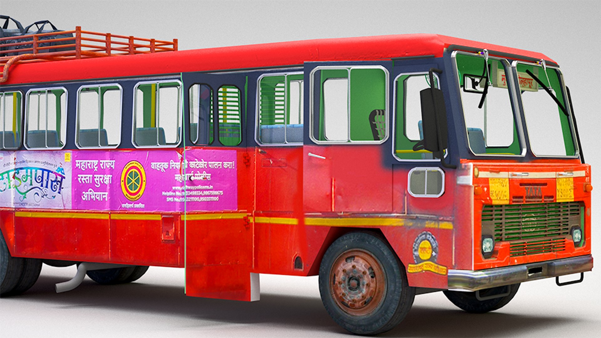 Indian St Bus 3D - TurboSquid 1510778