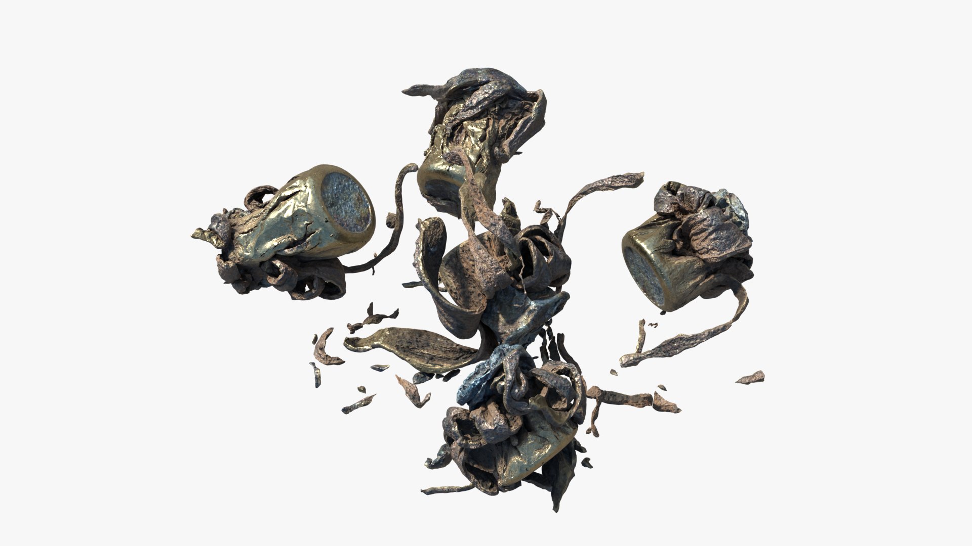 3D Pile Of Broken Bullets V3 - TurboSquid 2026653