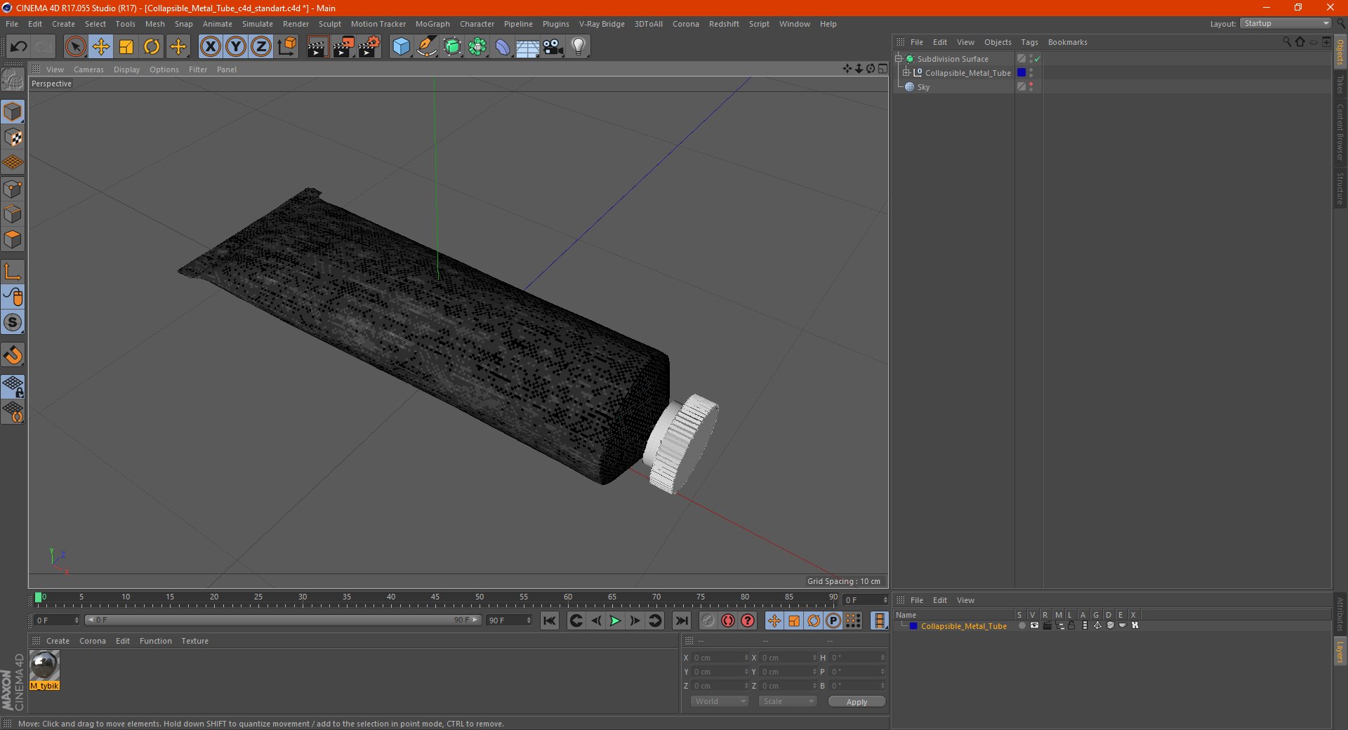 Collapsible Metal Tube 3D model - TurboSquid 1812041