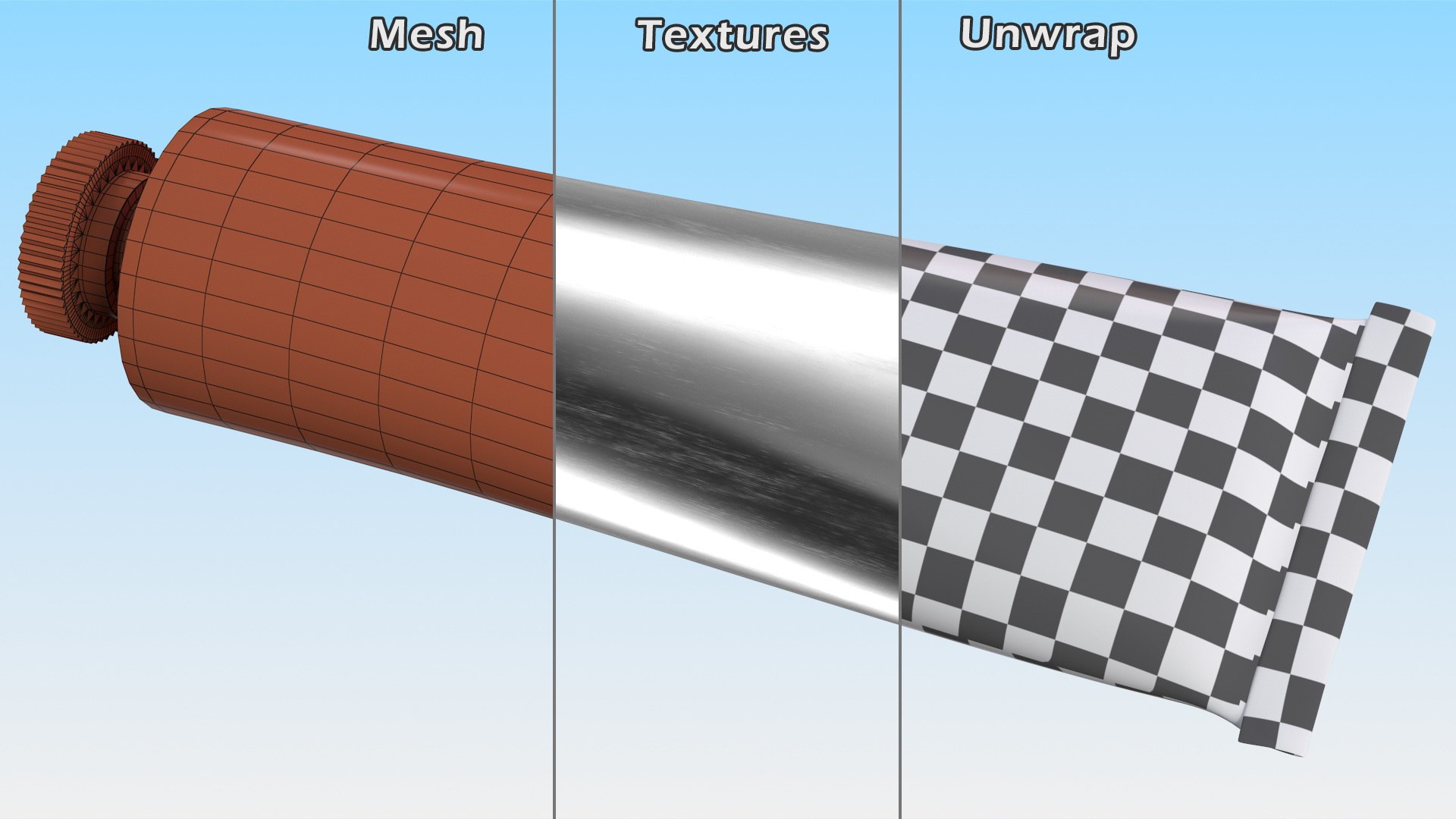 Collapsible Metal Tube 3D model - TurboSquid 1812041