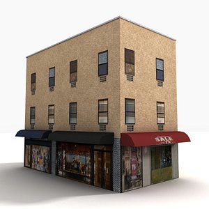 City building block 3D model - TurboSquid 1212307