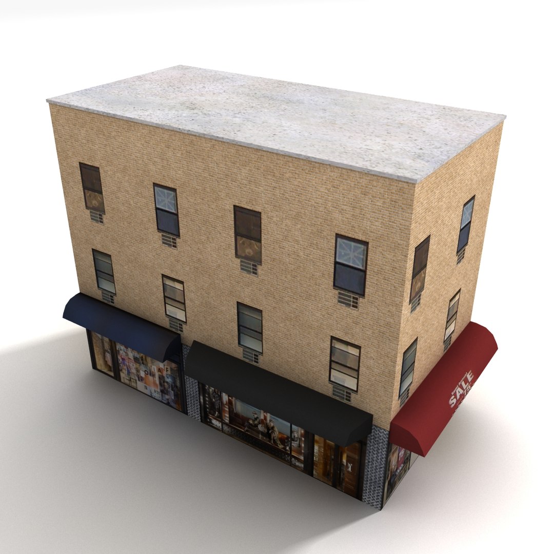 City Building Block 3D Model - TurboSquid 1212288