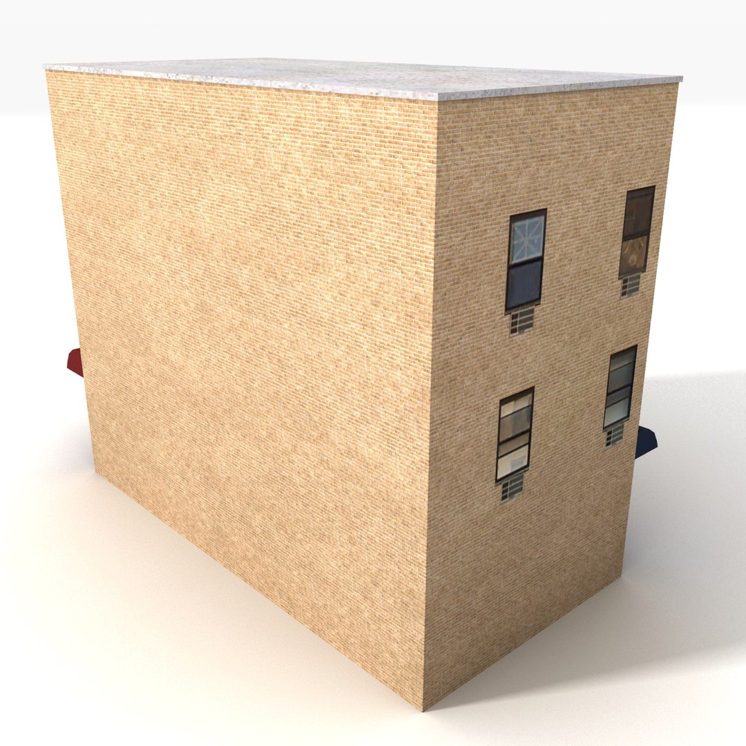 City Building Block 3D Model - TurboSquid 1212288