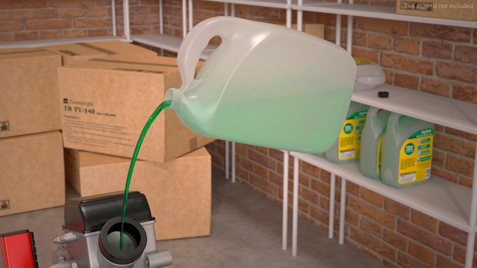 Plastic Canister With Green Liquid Pouring Out 3D Model - TurboSquid ...