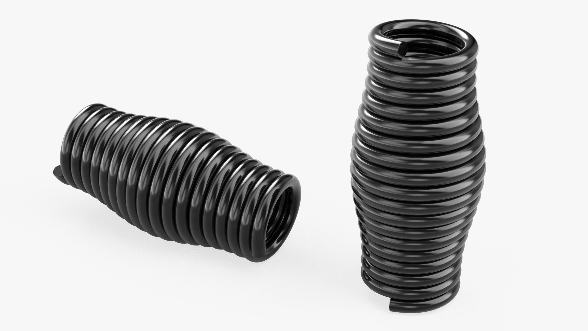 3D Barrel Coil Spring Black - TurboSquid 2399416