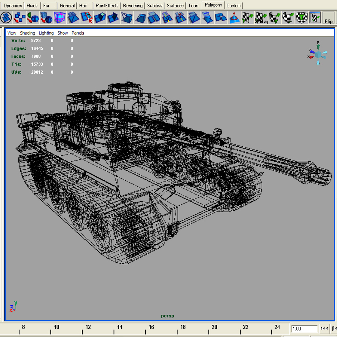 3d model pzkpfw tiger heavy tank